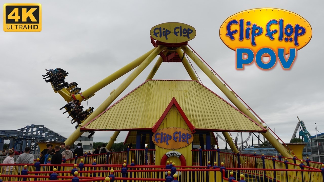 Flip Flop POV (4K 60FPS), Flamingo Land Fabbri Frisbee | Off-Ride - YouTube