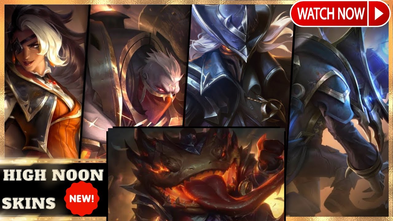 New High Noon Skins - Sion,Tahm Kench,Samira,Viktor,Twitch - YouTube