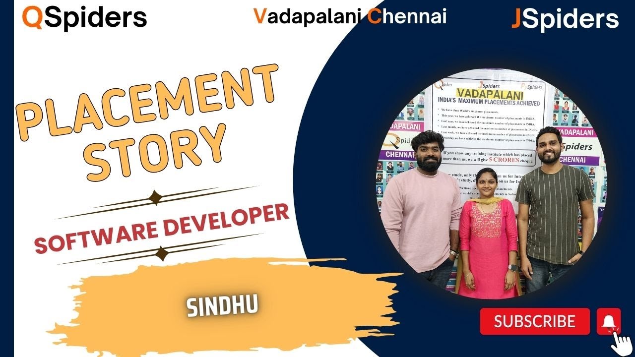 Success story of Ms.Sindhu V as a software Engineer Qspiders vadapalani ...