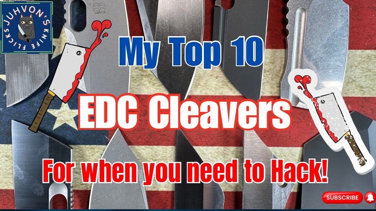 My Top 10 EDC Cleaver style Knives starting 2024! - YouTube