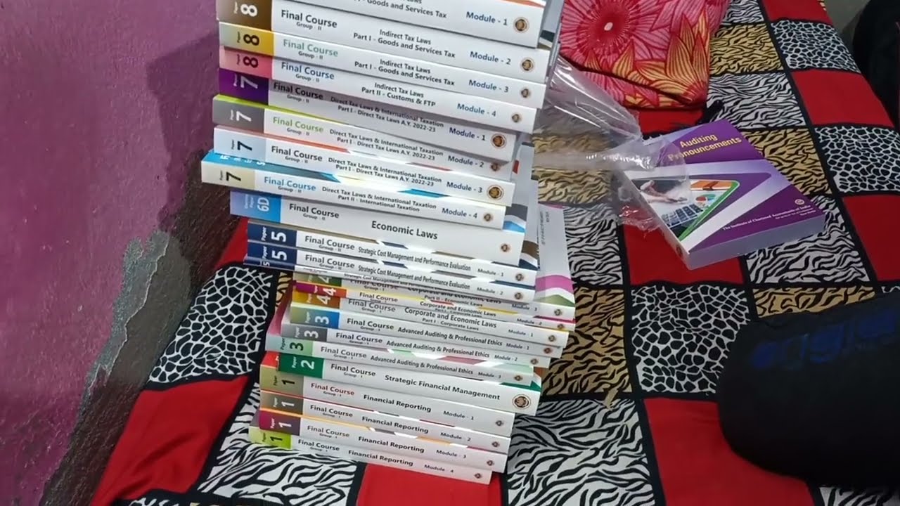 CA Final Study material Unboxing |New Course| November 2022 - YouTube