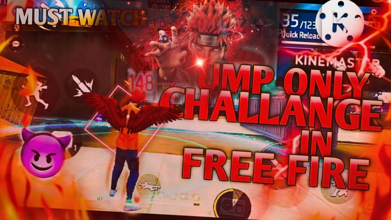 UMP ONLY CHALLANGE IN FREE FIRE| UMP GOD |FREE FIRE BUT I CAN ONLY USE ...