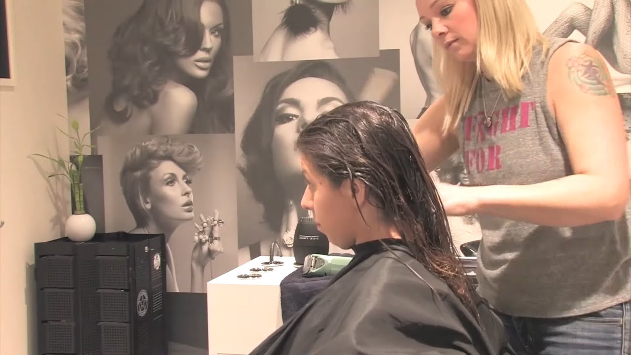 Melissa LV - Pt 2: Cute Girl Gets Undercut Bob (TA77.net Mini) - YouTube