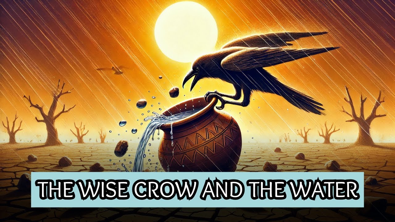 The Wise Crow and the Water | 📕 Learn English Via Stories | English ...