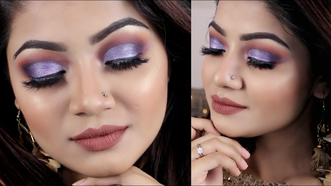 বেগুনি মেকআপ টিউটরিয়াল 💜 PURPLE MAKEUP TUTORIAL - Purple Smokey Eyes | Jordana Cosmetics - YouTube