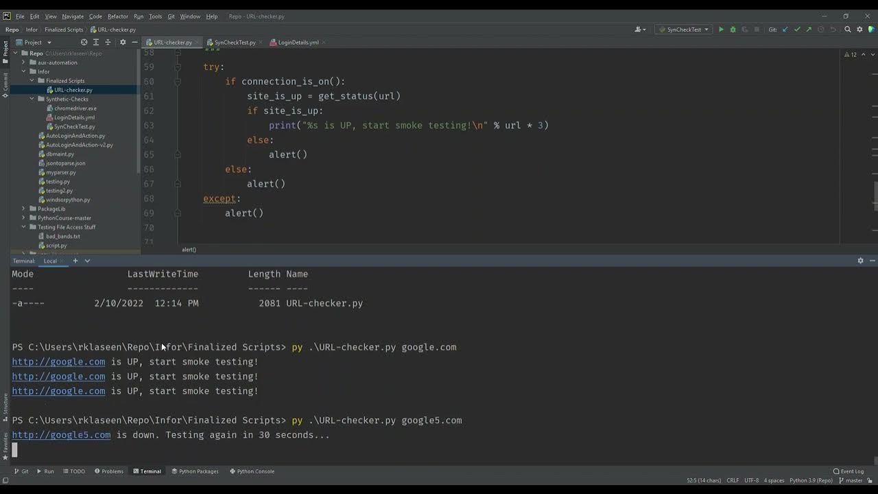 Website Checker - Python - YouTube