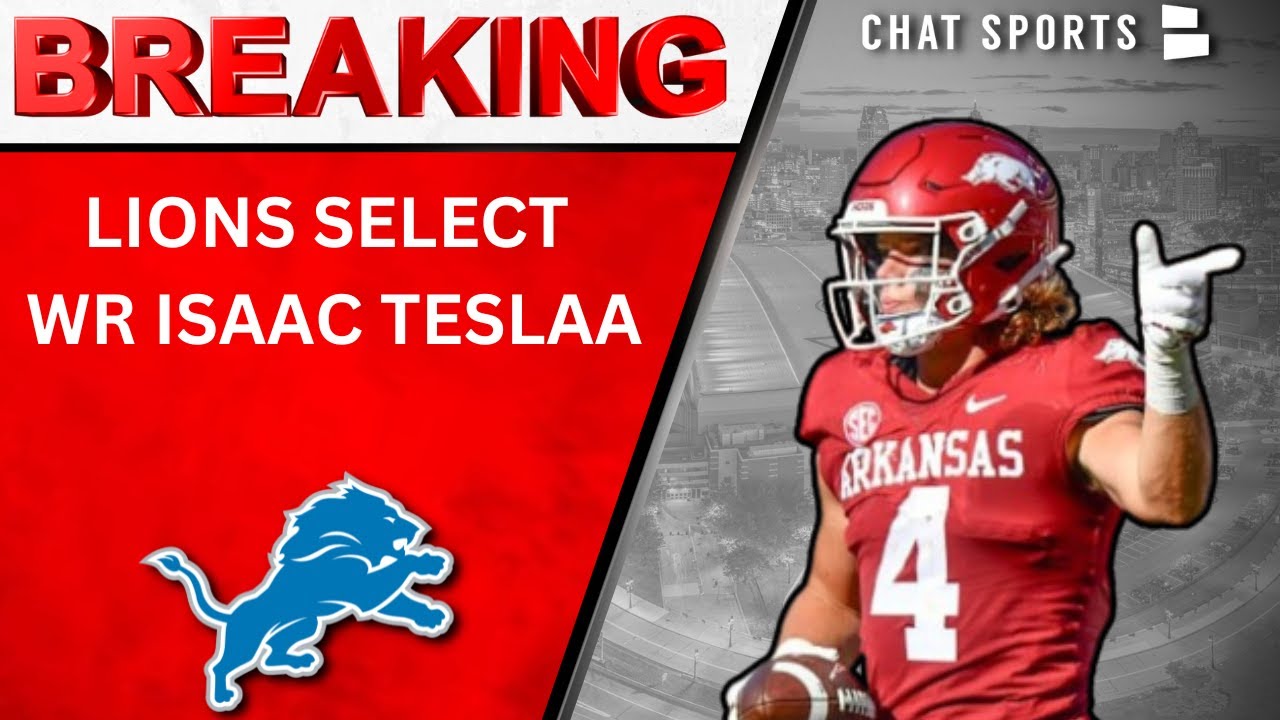 Detroit Lions Draft WR Isaac TeSlaa In NFL Draft Trade - YouTube