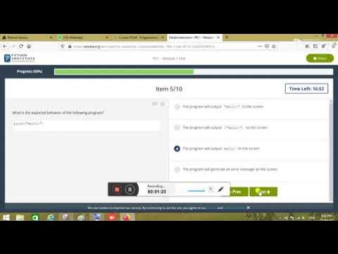 #Cisco Python Essentials 1 Module 1 test - YouTube