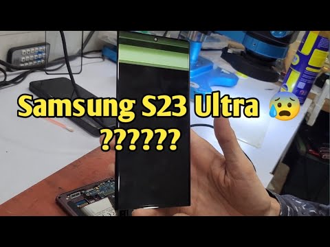 Samsung S 23 Ultra flex change! How to Solve Green Display Problem ...