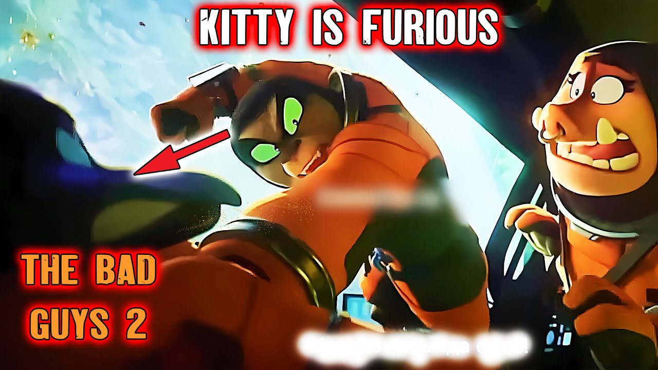 The Bad Guys 2 Movie - Kitty gets furious and beats Doom and Pigtail ...