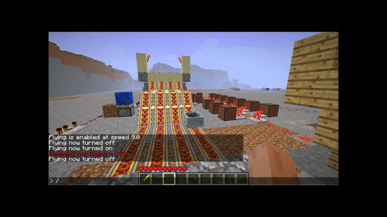 Minecraft - Mini-Game Cart Pusher - YouTube