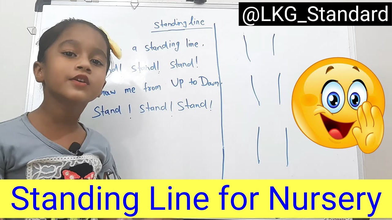 Standing Line video, how to draw standing line, standing line for ...