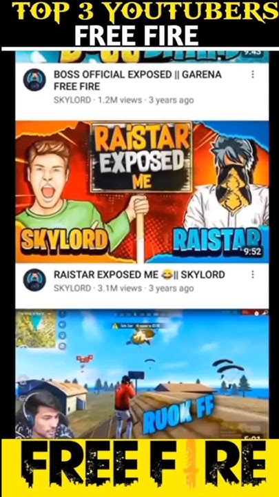 TOP 3 😱 OLD YOUTUBERS ⚡ IN FF COMMUNITY 🐸 para_SAMSUNG,A3,A5,A6,A7,J2,J5,J7,S5,S6,S7,S9,A10 tr e ...