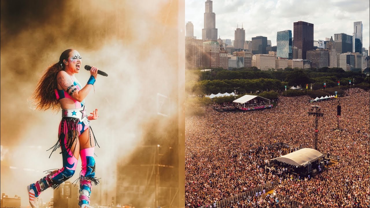 Chappell Roan performs to 80,000+ at Chicago Lollapalooza - YouTube