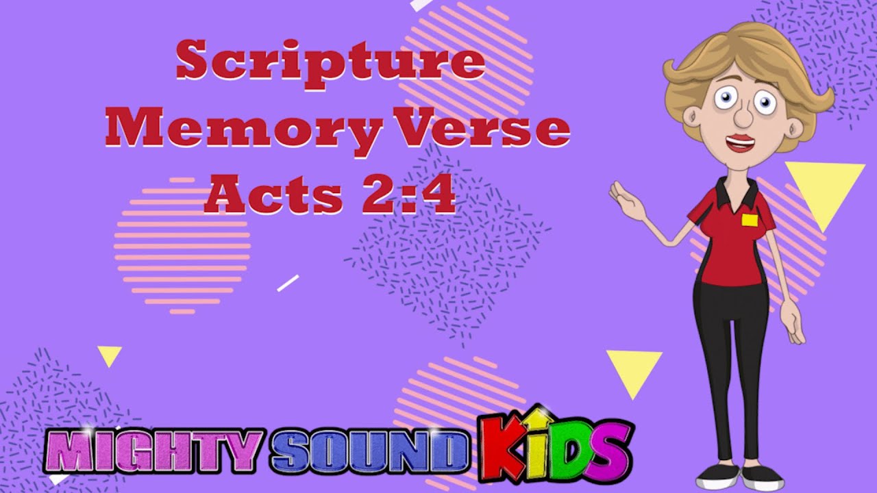 Acts 2:4 -- Scripture Memory Verse – Mighty Sound Kids ...