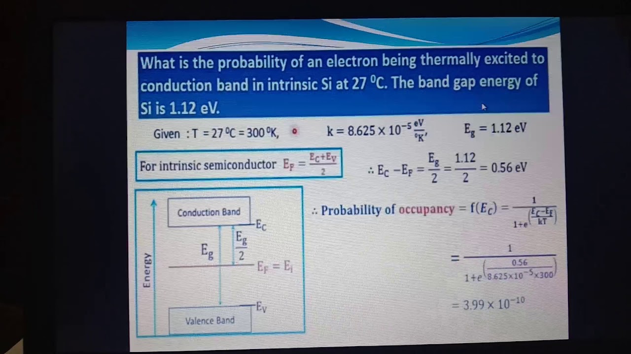 Numerical question based on fermi level - YouTube