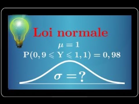 loi normale : comment déterminer l'écart-type σ connaissant l'espérance ...