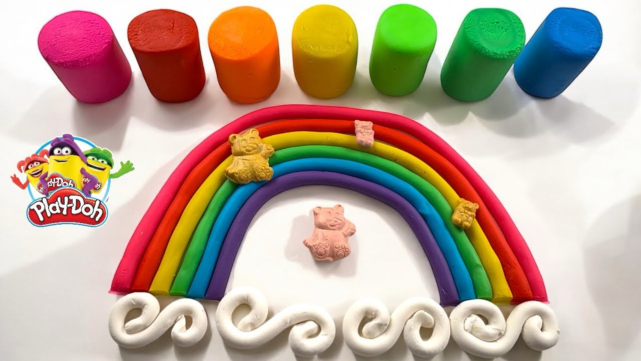 "How to Make a Colorful Rainbow with Play-Doh!" @LetsDraw-i8f - YouTube
