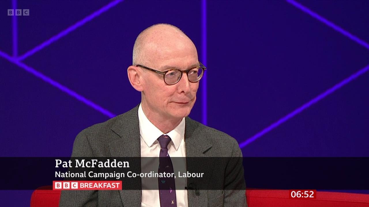 Pat McFadden (Labour National Campaign Co-Ordinator) On BBC Breakfast ...
