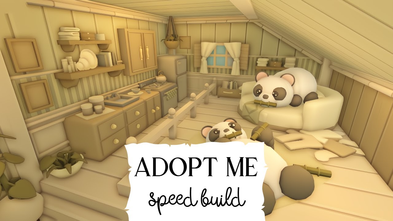 Japanese Themed Panda House Speed Build 🐼 Roblox Adopt Me! - YouTube