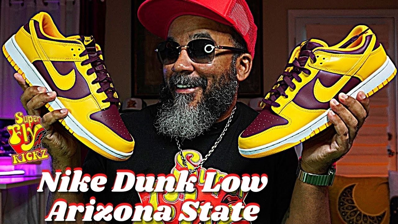 THE NIKE DUNK LOW ARIZONA STATE. HMM ARE Y'ALL ROCKING THESE ON CAMPUS ...