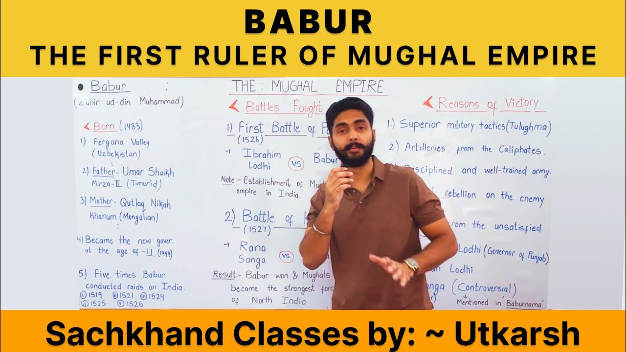 The Mughal empire | Invasion by Babur (1526) and establishment of ...