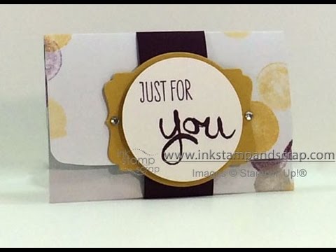 Make a DIY Gift Card Holder from Stampin Up Paper - YouTube