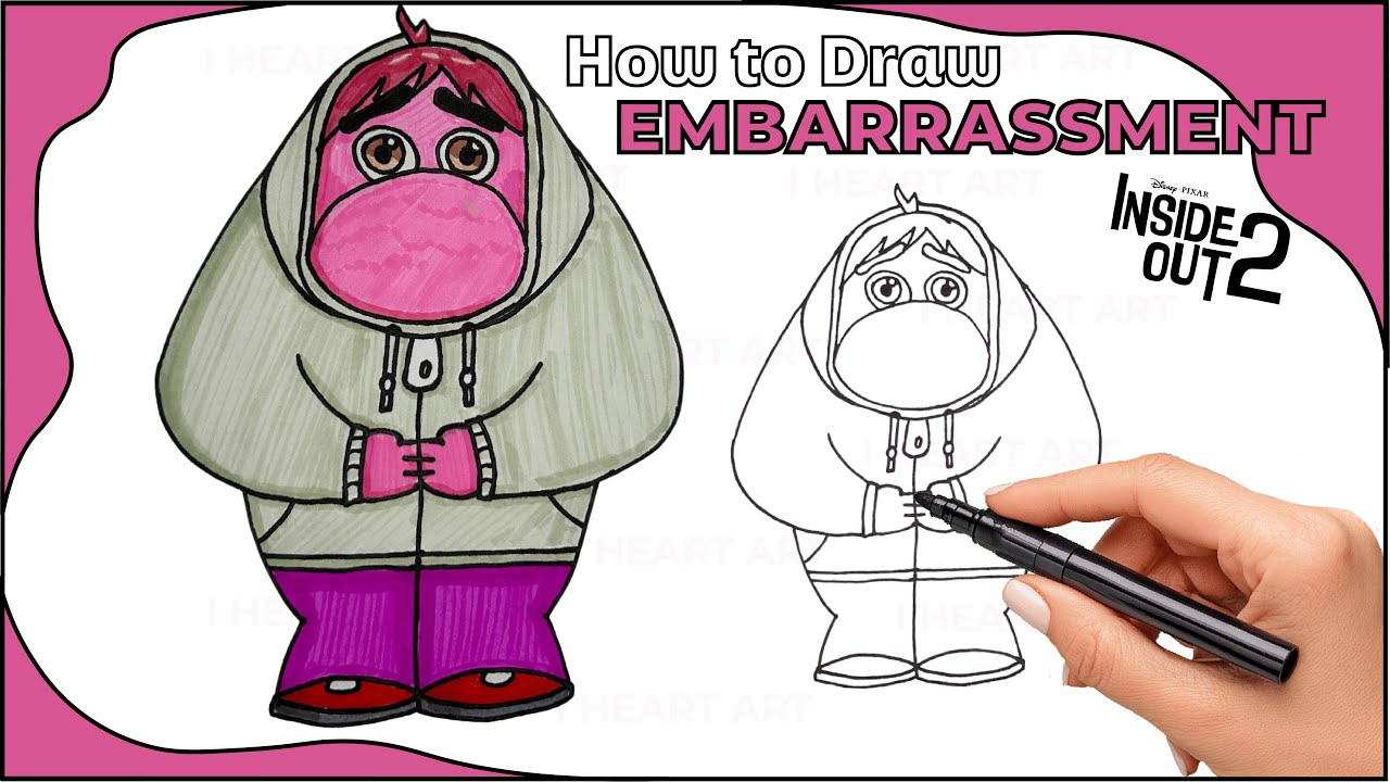 How to Draw Embarrassment | Inside Out 2 - YouTube