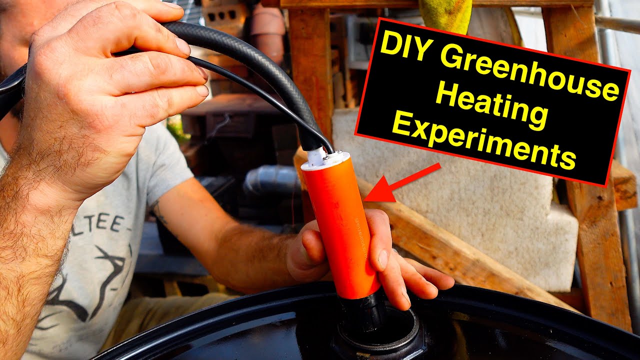 DIY Winter Greenhouse Heating Experiments - Thermal Mass & Heat Storage ...