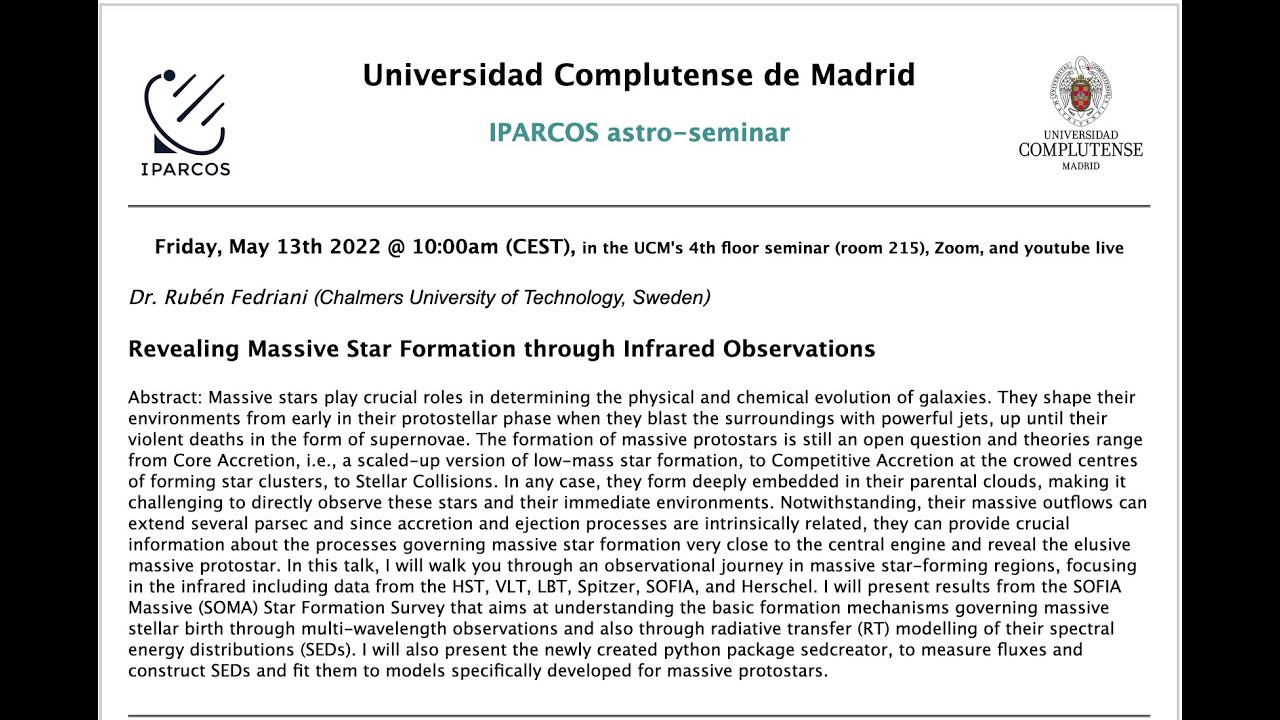 [IPARCOS astro-seminar] Dr. Cristina Ramos Almeida , Wednesday, October ...
