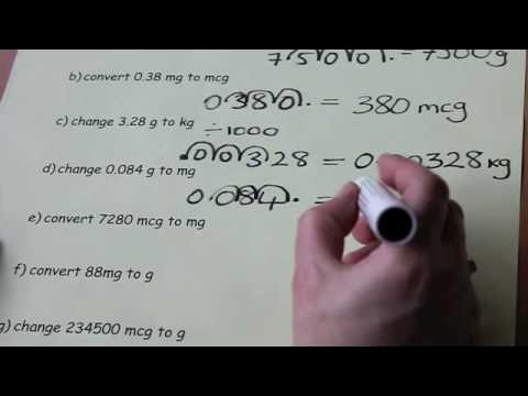 Metric unit conversion 2 - exercises - YouTube