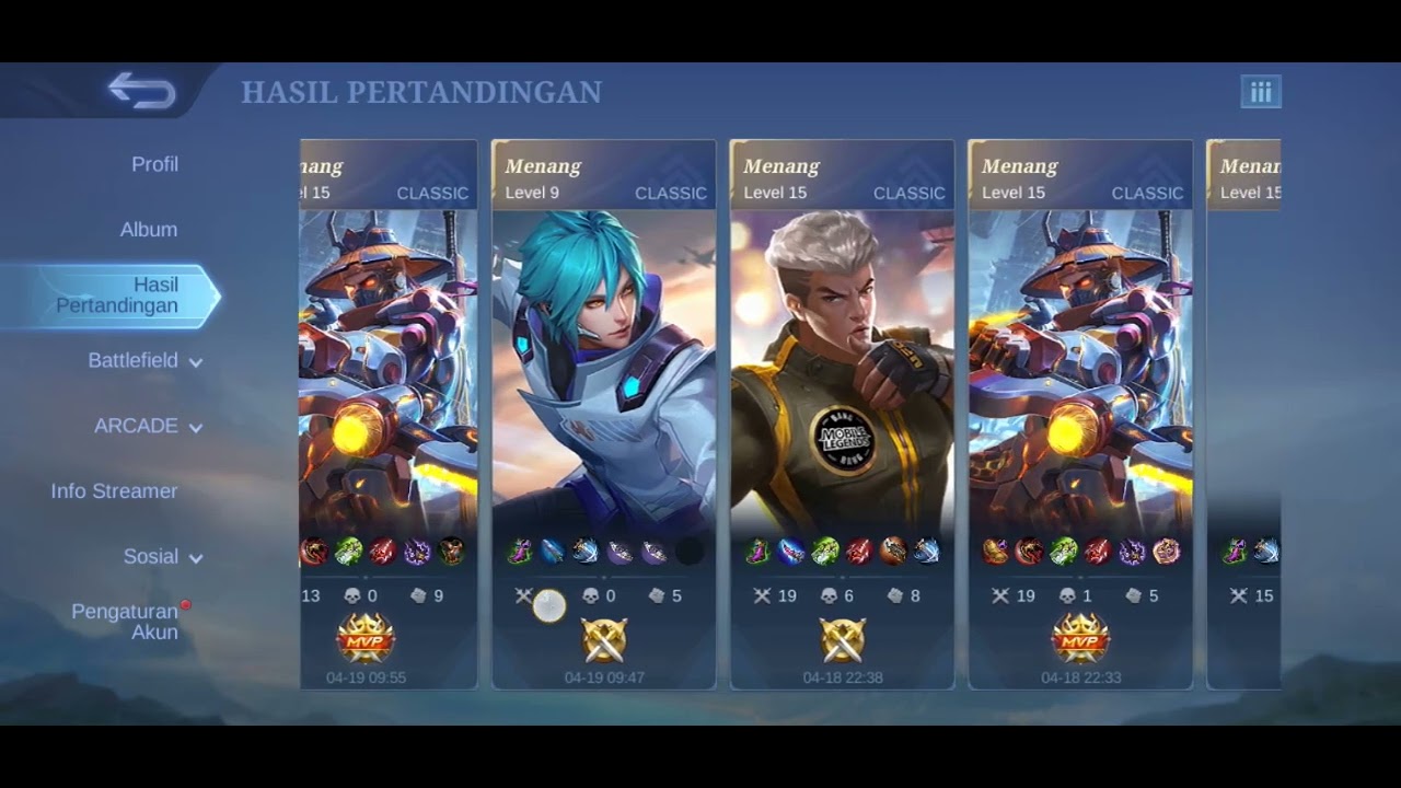 MENTAHAN HISTORY ML!! FULL MVP - YouTube