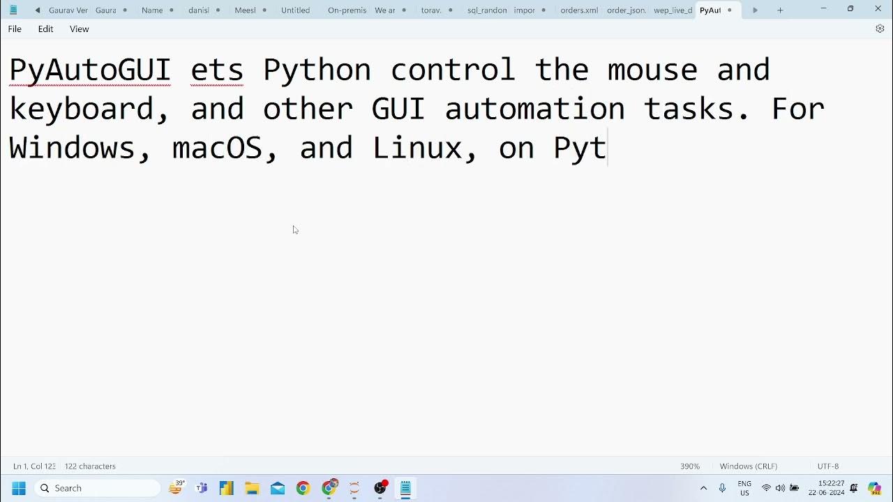 Python Tutorial Day 35 | Pyautogui Intro | Python File Handling | Binary | Textual | Read ...