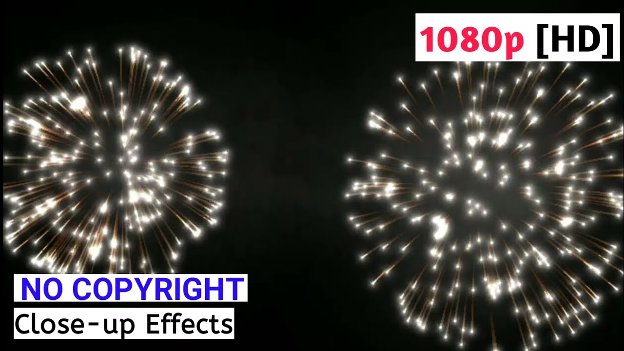 Free White Fireworks Effects for Overlay Editing - YouTube