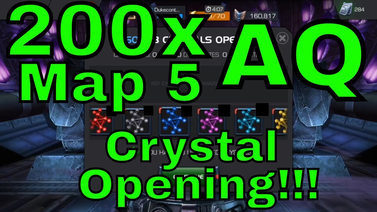 200x Map 5 AQ HUGE Crystal opening!!! - YouTube
