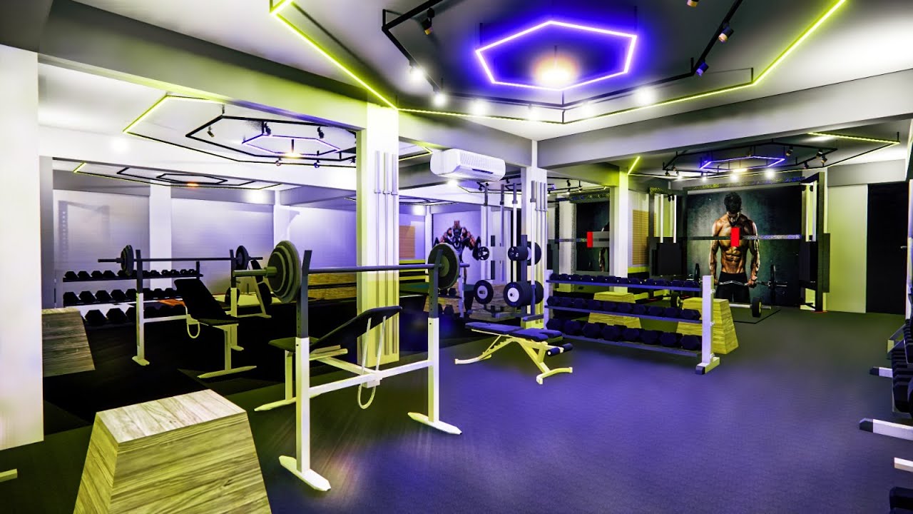Gym designed by Line Up interiors One Of The Best Gym Interiors | Gym ...