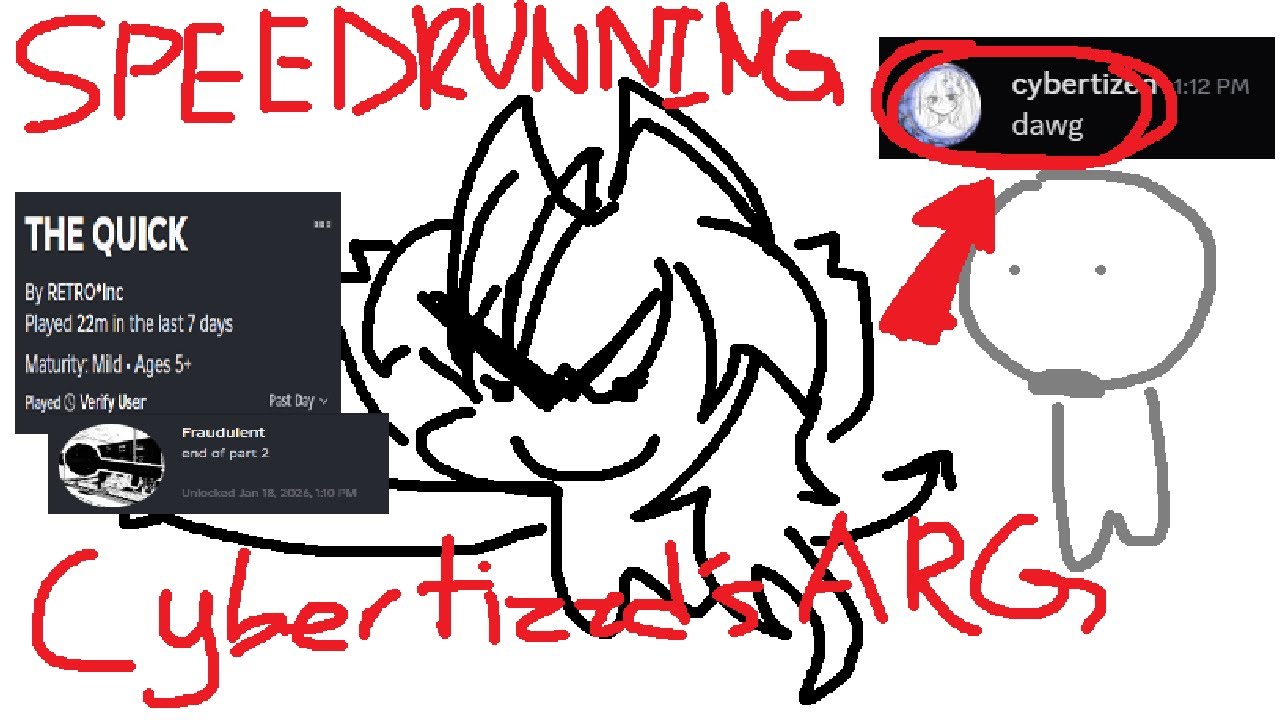 How2Speedrun: Cybertized's ARG (parts 1&2) | Eternity Roblox - YouTube