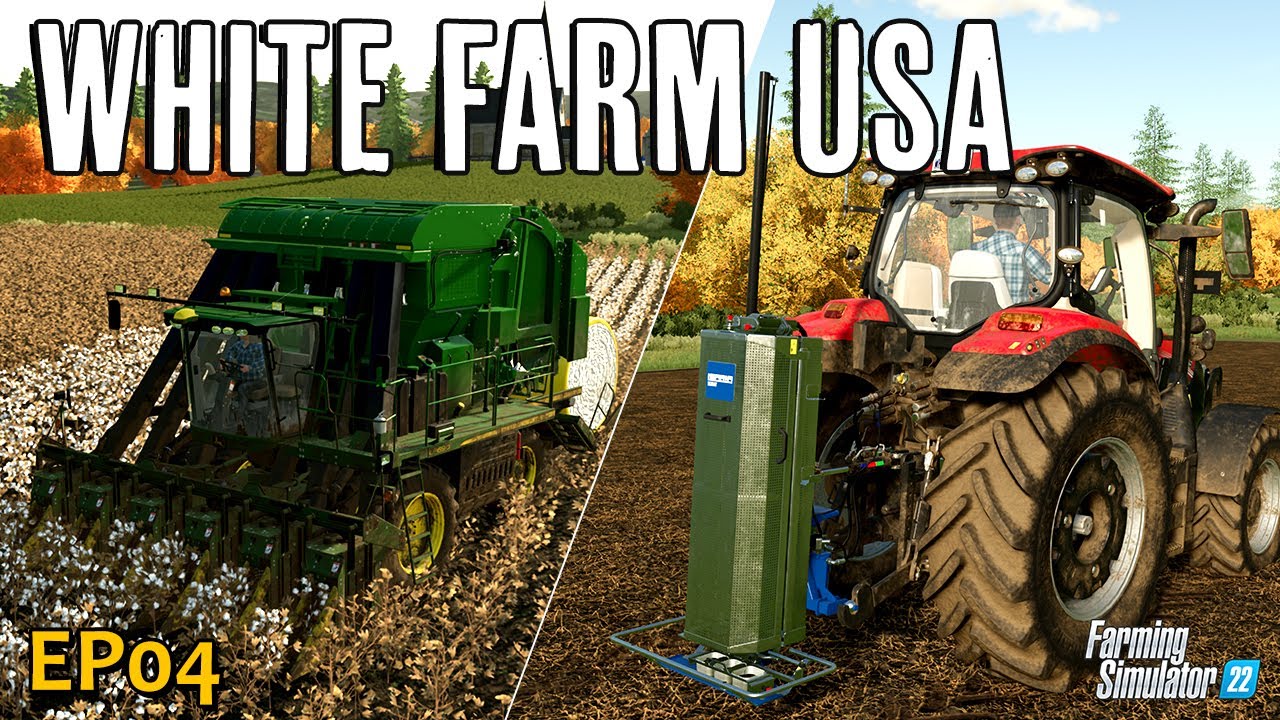 COTTON, CULTIVATING & SAMPLING! | WHITE FARM USA EP04 🚜 | OWN THE MAP ...