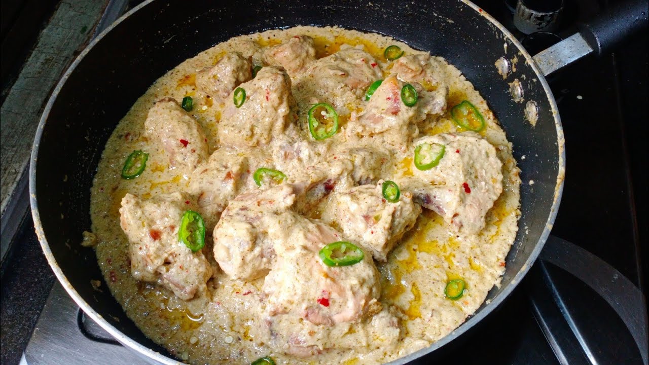 Chicken White Korma Recipe | White Creamy Chicken Curry Recipe ...