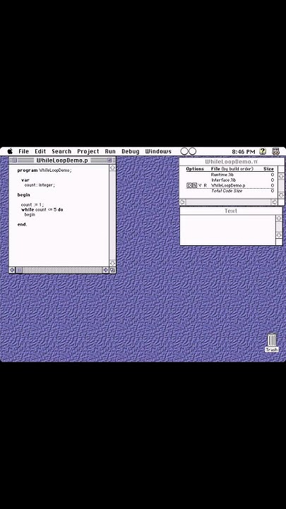 Old Mac II ci + Think Pascal #5 | While Loop(Shorts) - YouTube