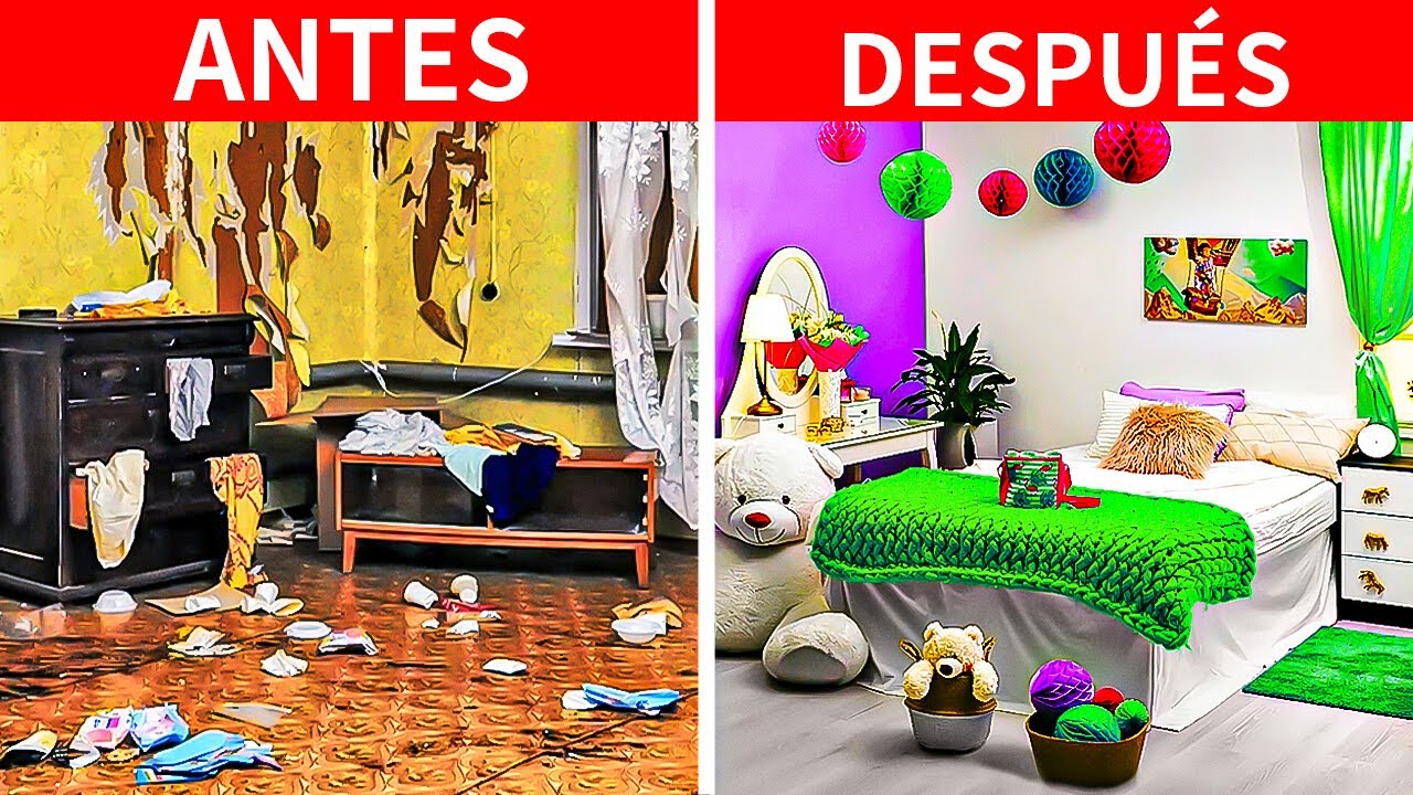 Extreme Bedroom Makeover y hermosas ideas de decoración de cosas viejas ...