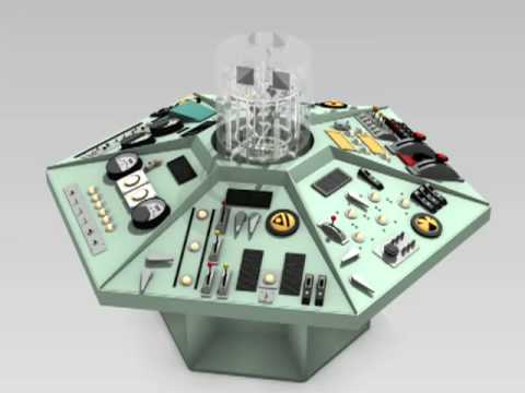 TARDIS console animation - YouTube