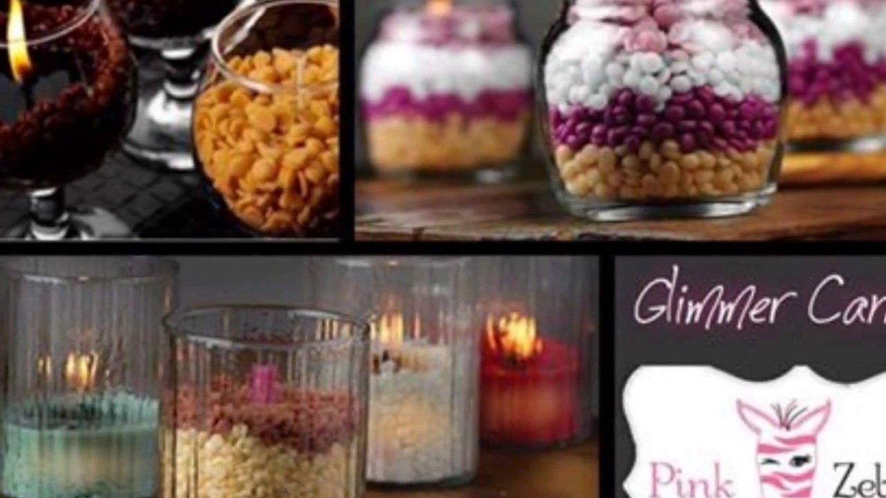 How to make your own Pink Zebra DIY Glimmer Candles - YouTube