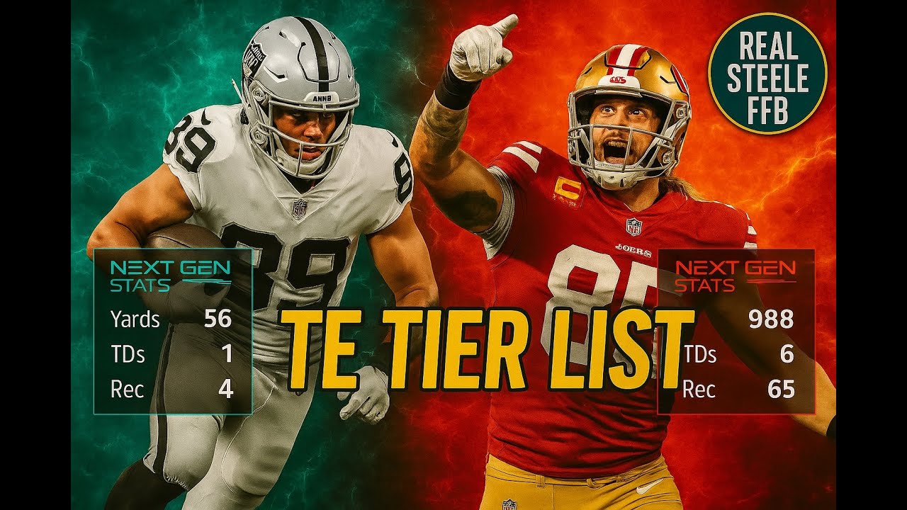 TE TIER LIST: The Tight Ends You Can Actually Trust in 2025 - YouTube