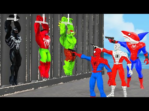 Game Playing Spider-Man vs Hulk vs Batman vs Iron Man vs Superman | WHO is the STRONGEST Superhero?
