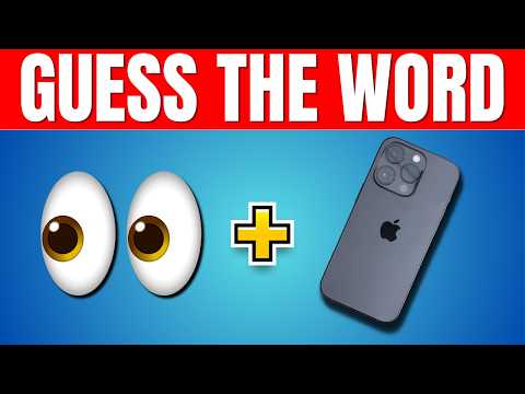 Guess The Word By Emoji 🧠 | 60 Emoji Word Puzzle Challenge for Kids