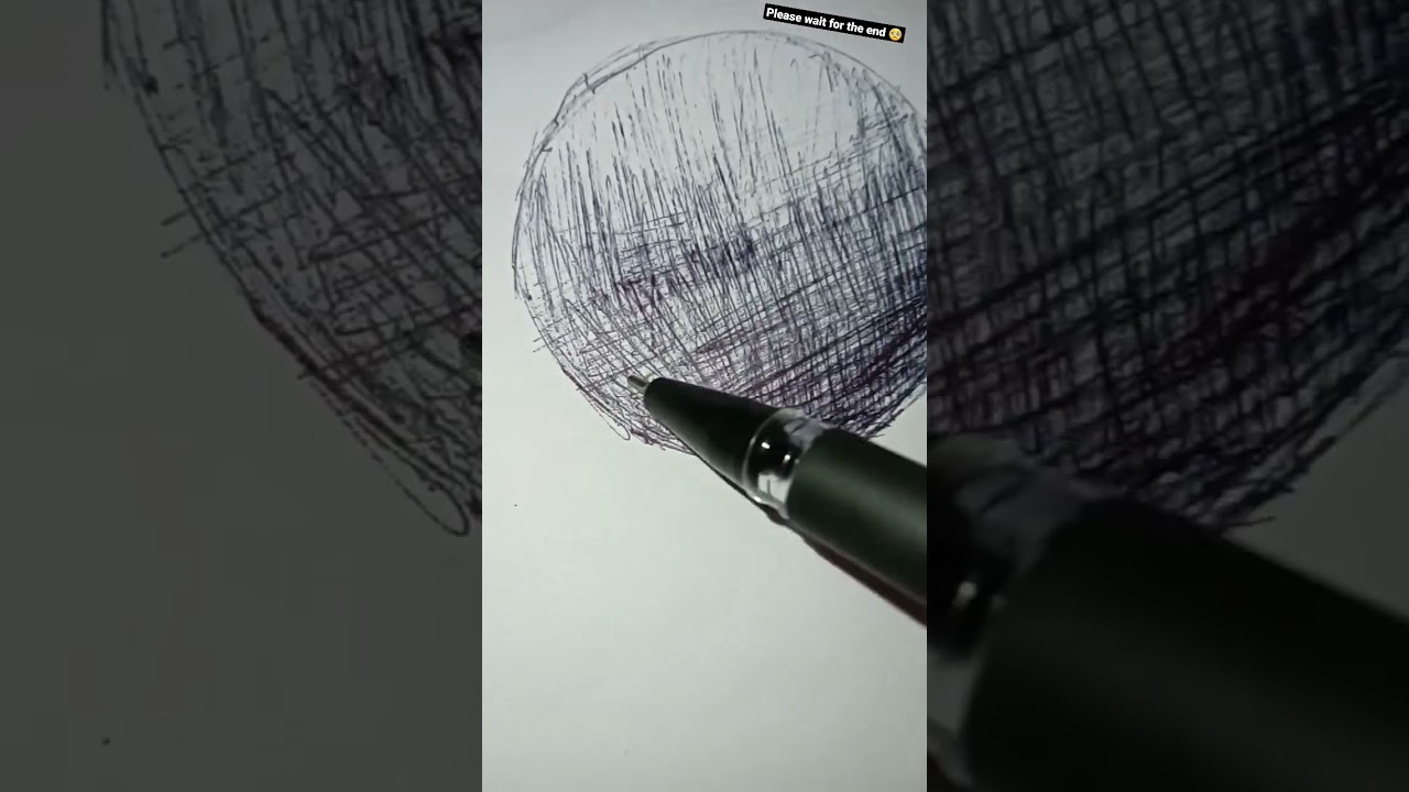 cross hatching method 🔥/how to draw cross hatching ball 🙂#shorts #viral ...