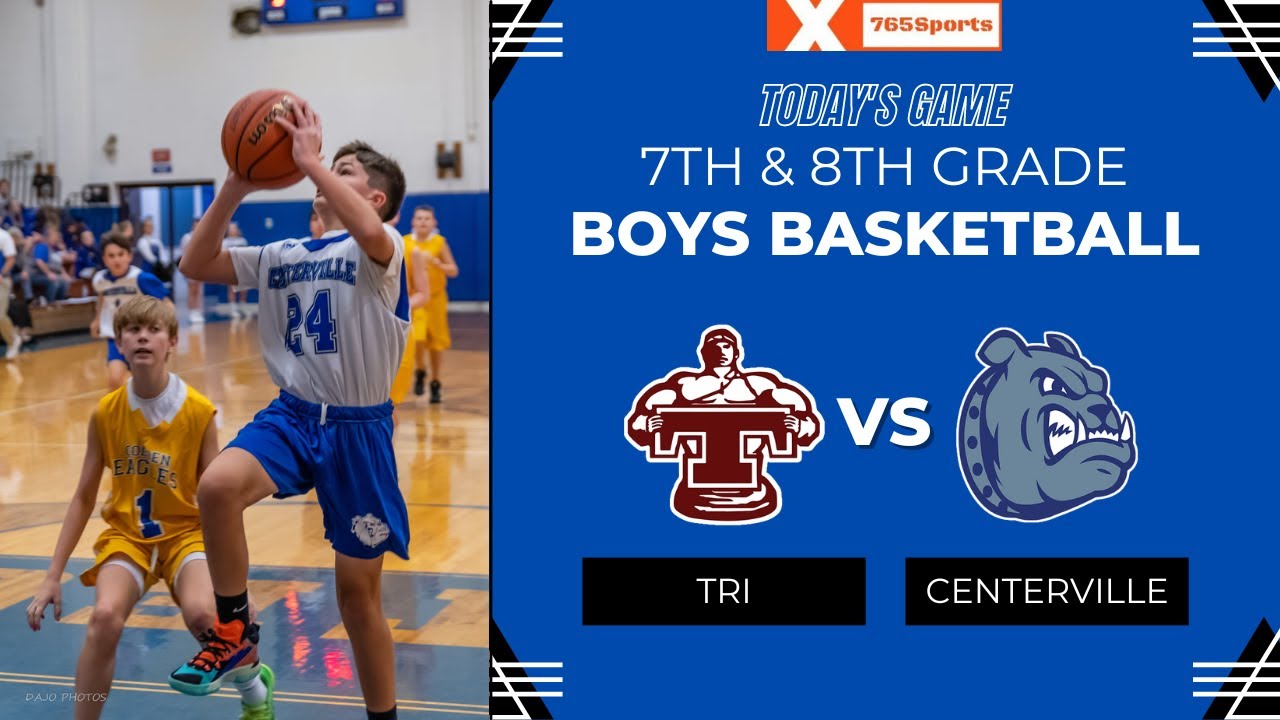 TRI VS CENTERVILLE (BOYS JUNIOR HIGH BASKETBALL) - YouTube