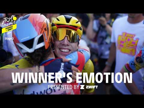 Tour de France Femmes avec Zwift 2026 - Stage 2 Winner's emotion