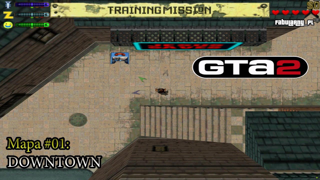 Grand Theft Auto 2 (GTA 2) (1999) - Mapa #01 DOWNTOWN - PC ULTRA 4K ...